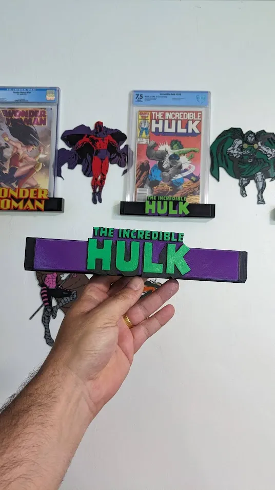The Hulk Comic Book Stand - Graded Comics by standitupstore MakerWorld ...