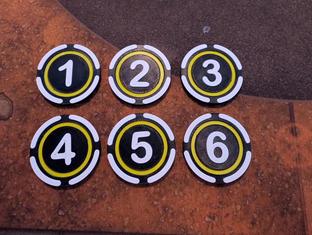 Warhammer 40K 40mm Objective Markers by Wiebbe - MakerWorld