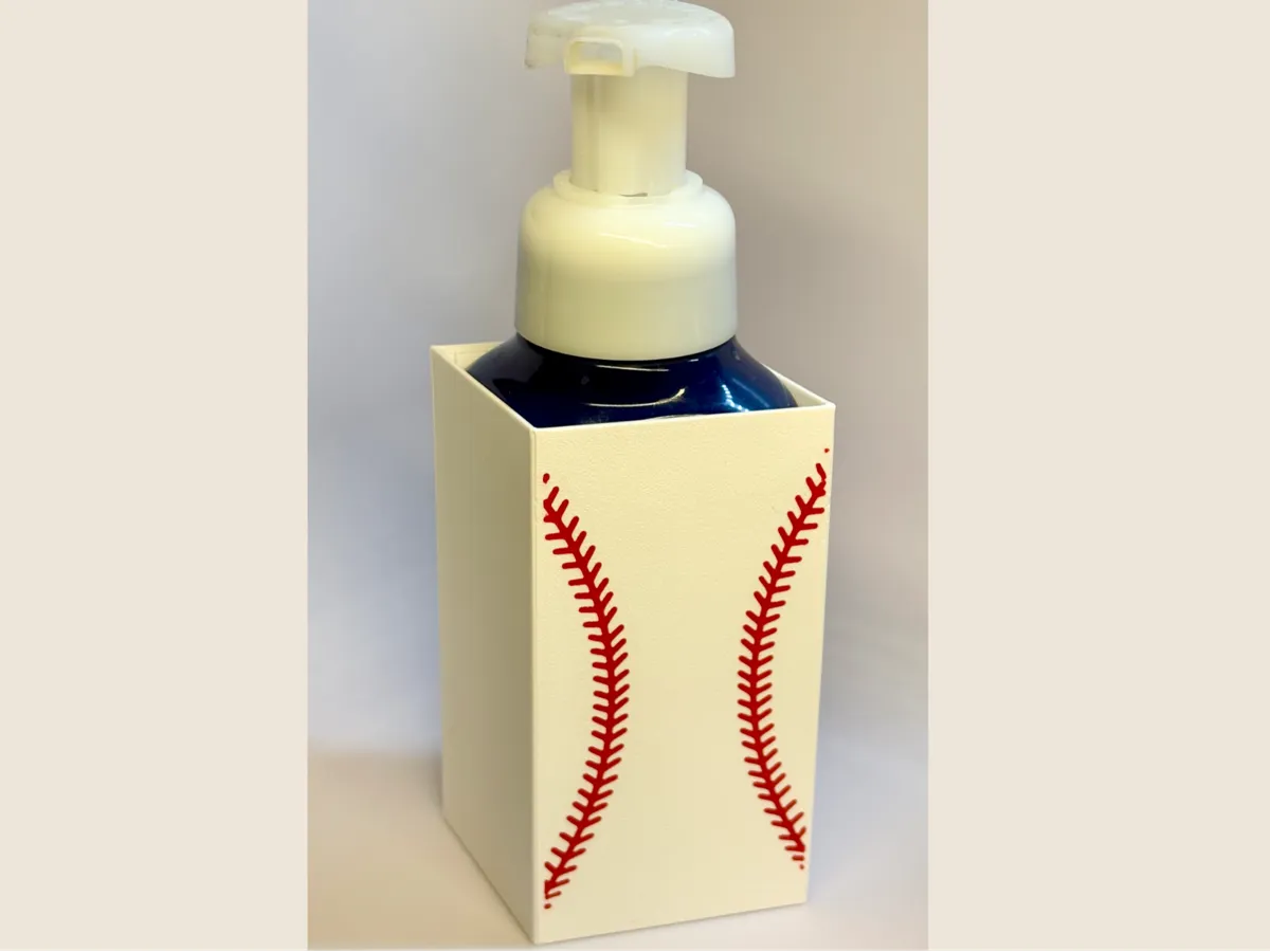 Baseball Stitches Sleeve for Hand Soap Dispensers - Free 3D Print Model ...
