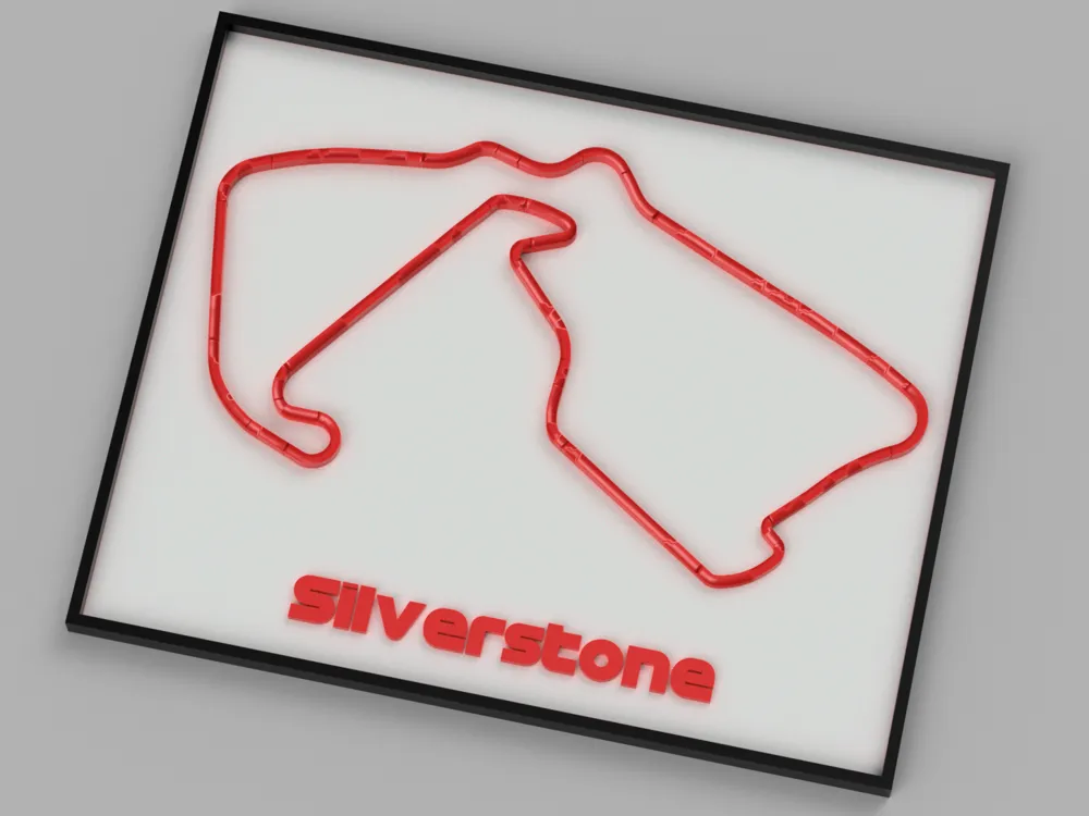 F1 Track - UK Silverstone with elevation by domono - MakerWorld