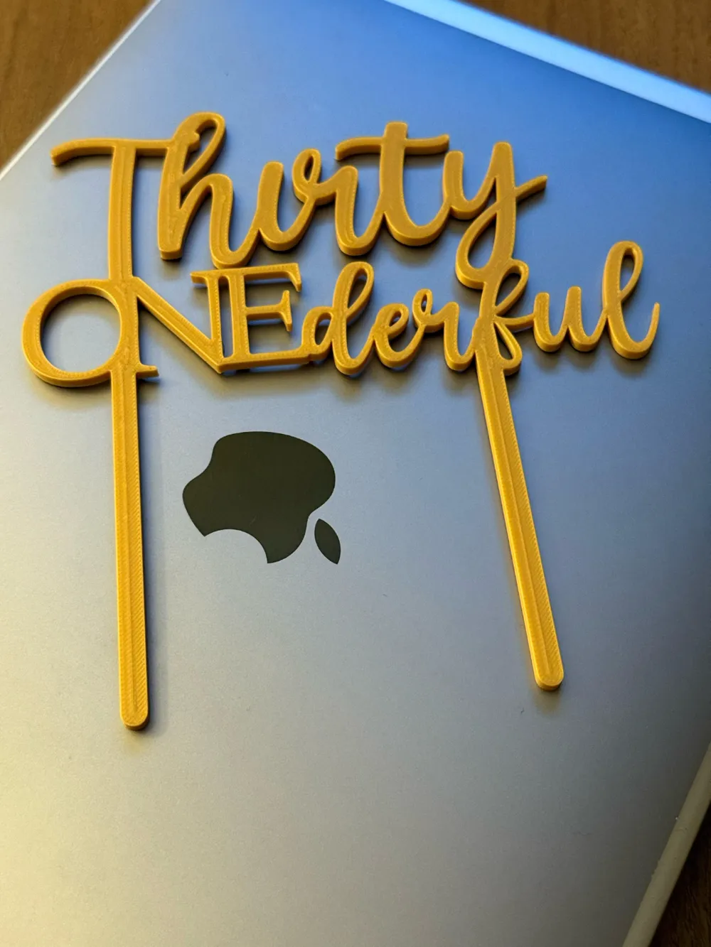 Thirty-one cake topper - Free 3D Print Model - MakerWorld