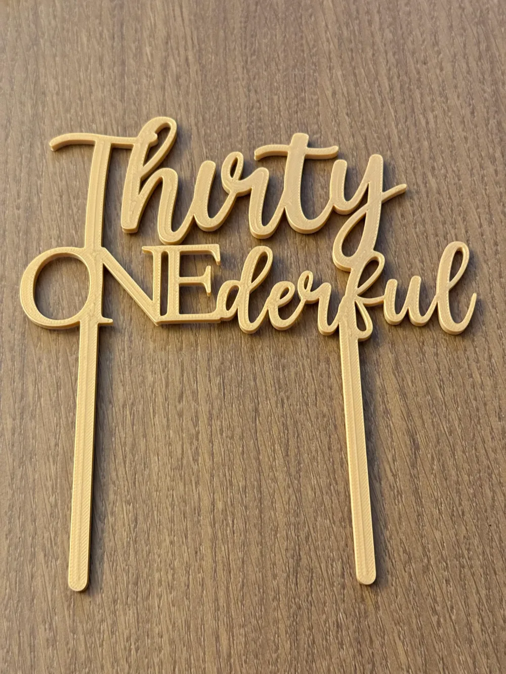 Thirty-one cake topper - Free 3D Print Model - MakerWorld