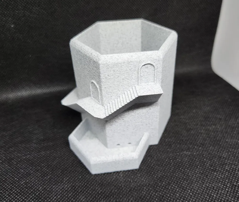 Hex Castle Planter w/ drainage 🜲 Remixed by Triple G Workshop - MakerWorld