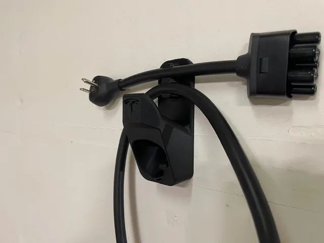 Tesla Charge Hook/Holder Remixed by VelocityOS - MakerWorld