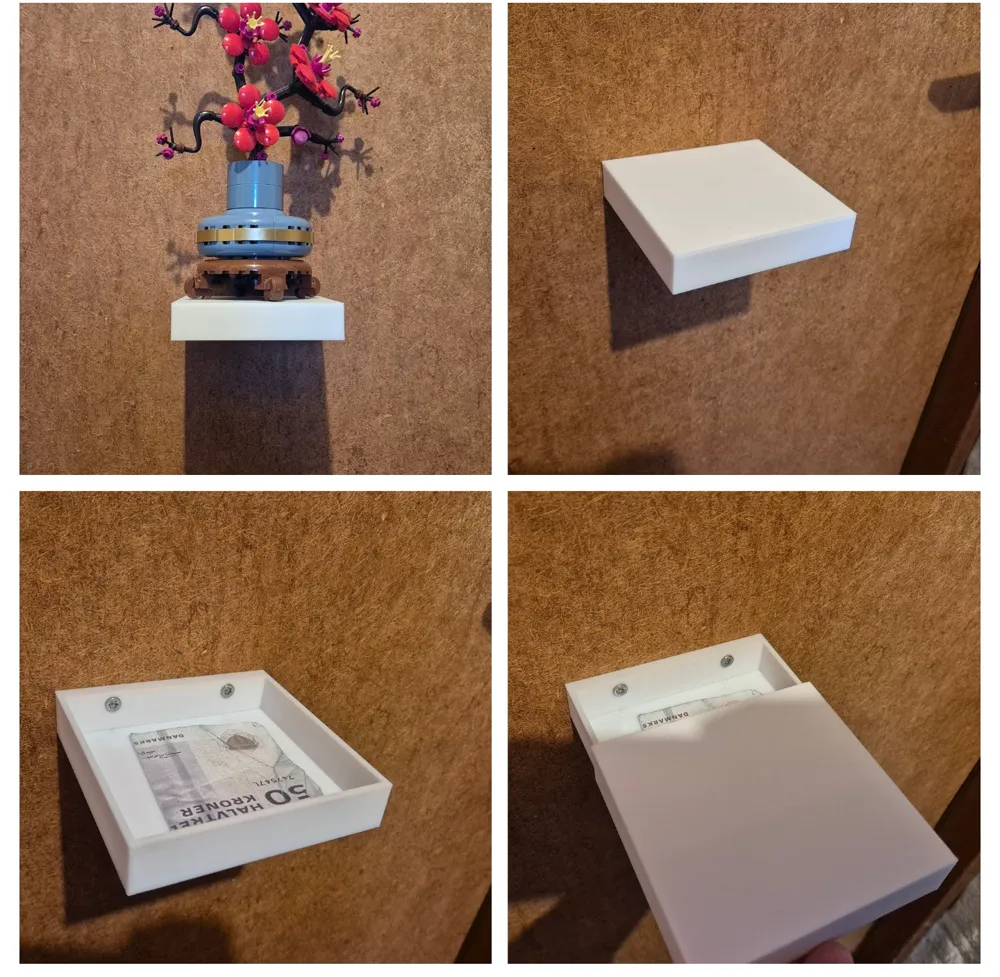 Shelf with hidden drawer. by tupsyvejle - MakerWorld