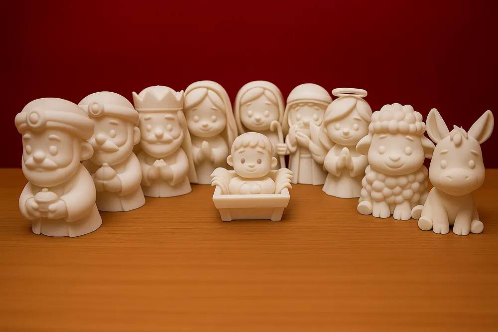 COMPLETE CHRISTMAS NATIVITY SCENE - Free 3D Print Model - MakerWorld