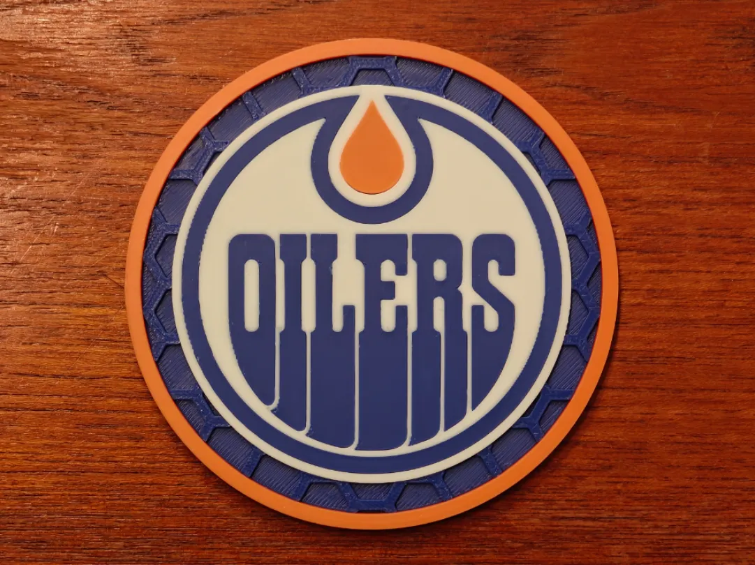 Edmonton Oilers: Hex-Untersetzer – Kostenloses 3D-Druckmodell – MakerWorld
