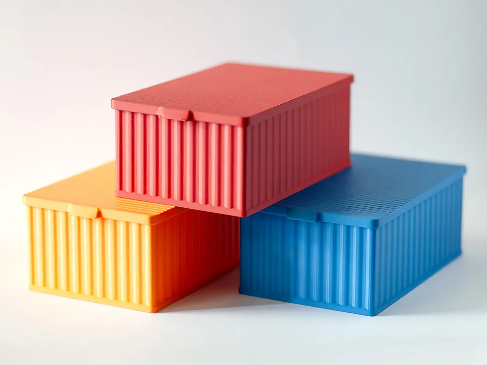 Compact Cargo Box w/ Lid, Shipping Container Style by Antiphrasis ...