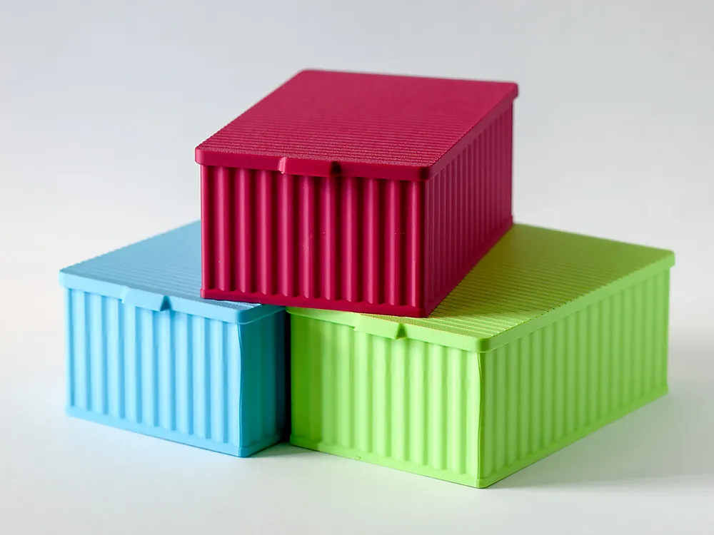 Compact Cargo Box w/ Lid, Shipping Container Style by Antiphrasis ...