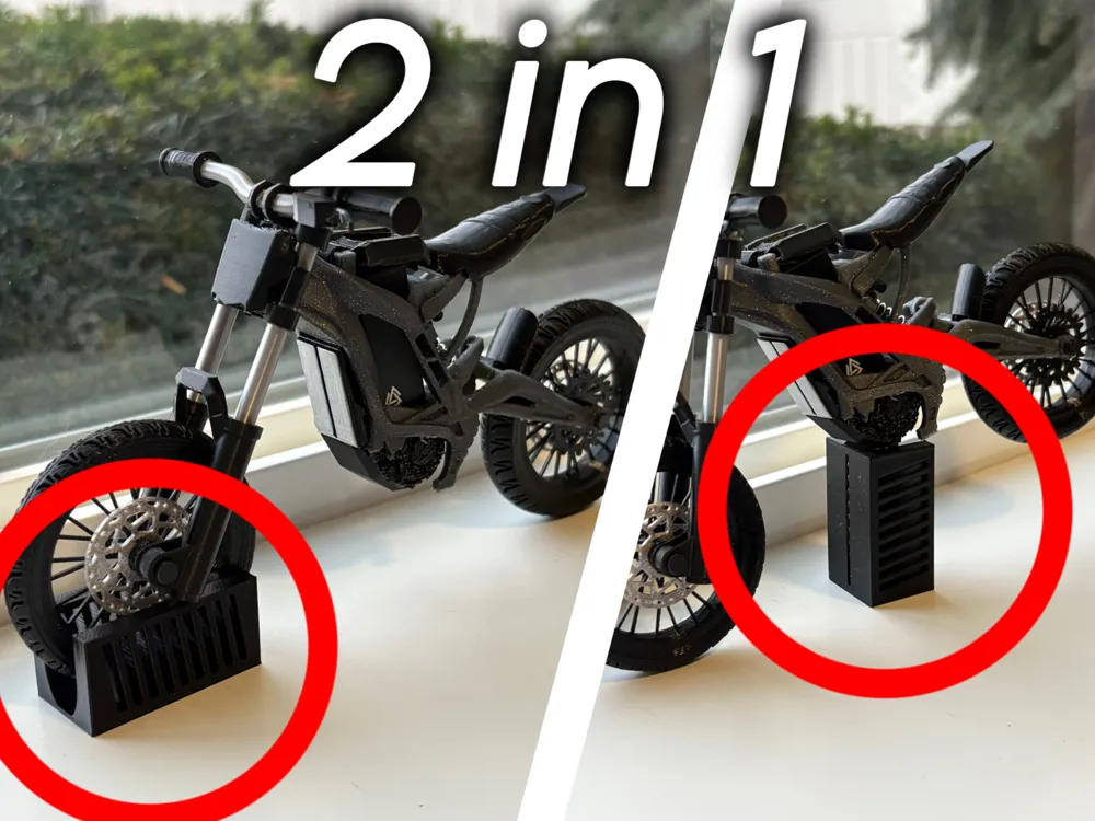 ¡Soporte para e-bike 2 en 1! (¡Mini Surron y otras!) - Modelo de impresión 3D gratuito - MakerWorld