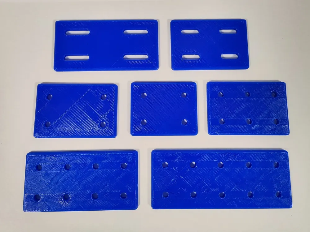 Heavy Duty Wide Mending Plates | 40x4mm (2-Row) - Free 3D Print Model ...