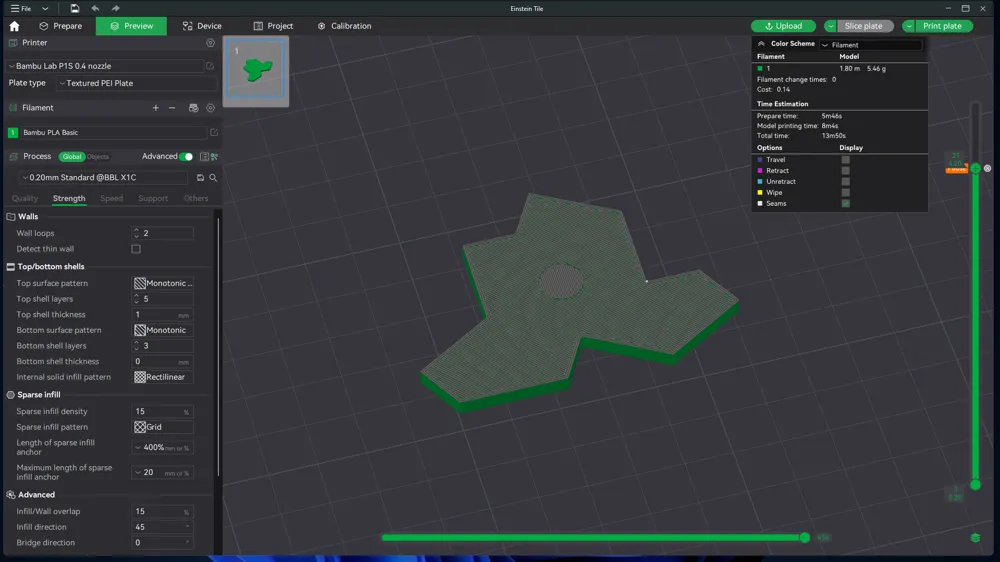 Magnetic Einstein Tile - Aperiodic Monotile by shumpystar MakerWorld ...