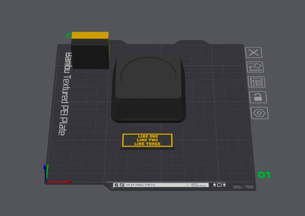 Customizable trophy base with name plate Remixed by Noot Noot ...
