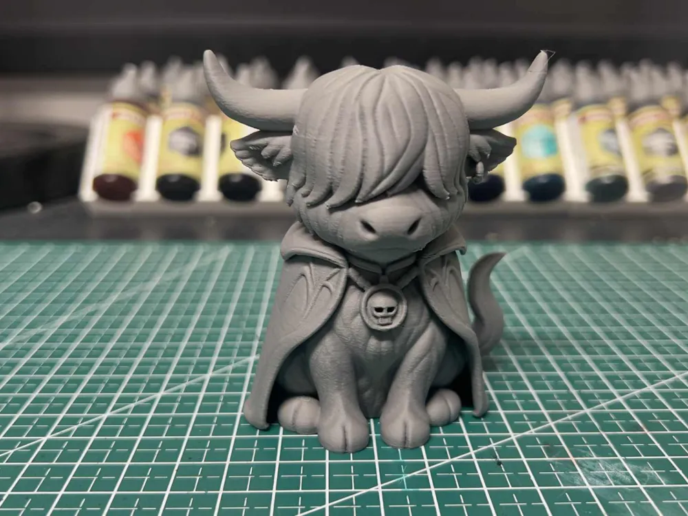 Gothic Highland Cow by Loligo MakerWorld: Download Free 3D Models