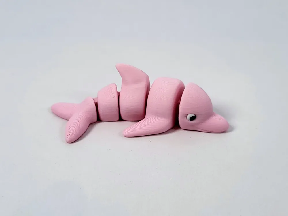 Articulated Pink Dolphin - Strong Joints - Free 3D Print Model - MakerWorld