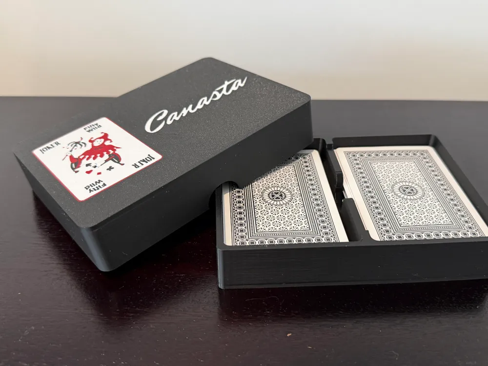 Canasta Card Box by GeelongHandMade MakerWorld: Download Free 3D Models