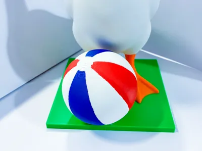 Beach Ball Desk Goose Gear - Free 3D Print Model - MakerWorld