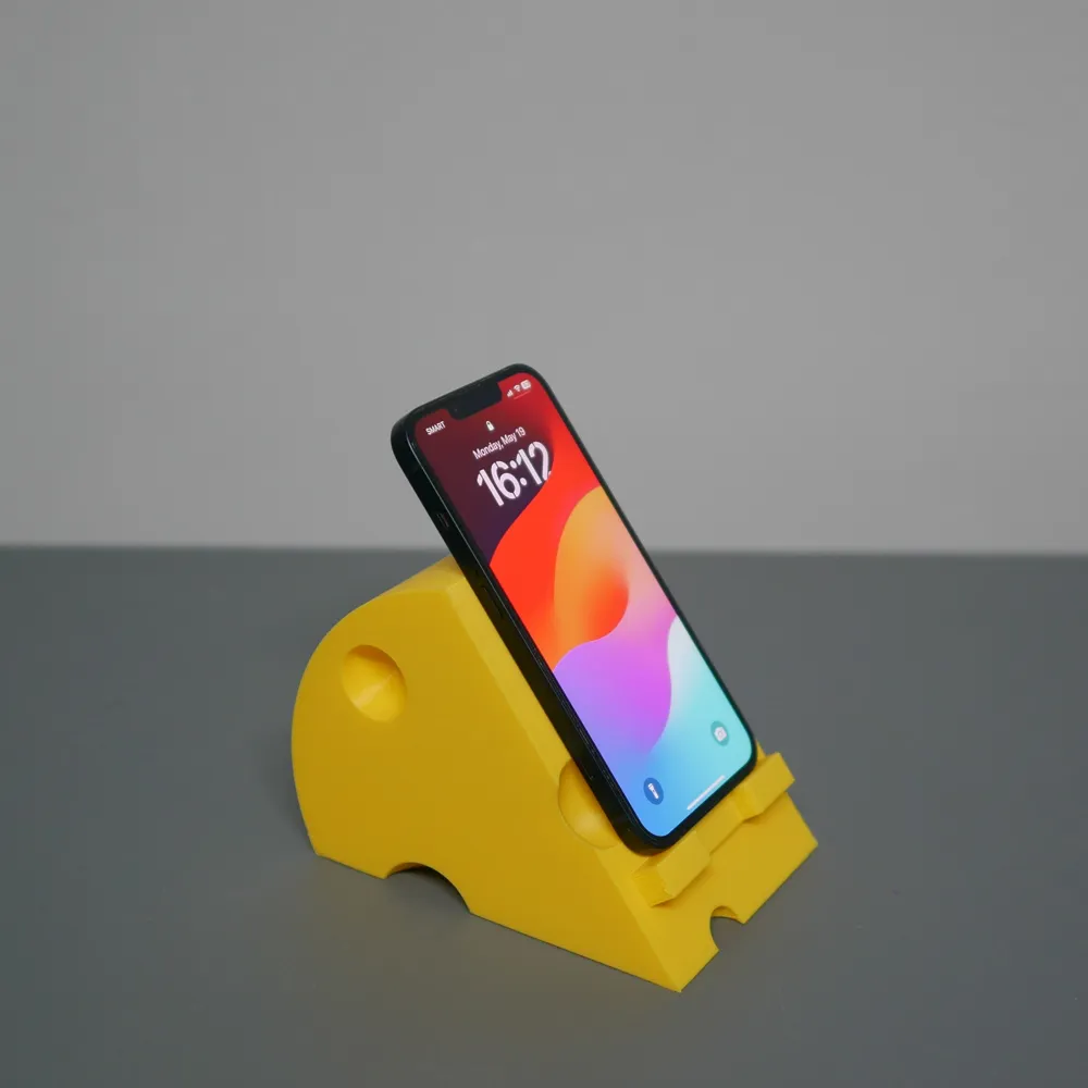 Base para teléfono con almacenamiento de queso cheddar - Modelo de ...
