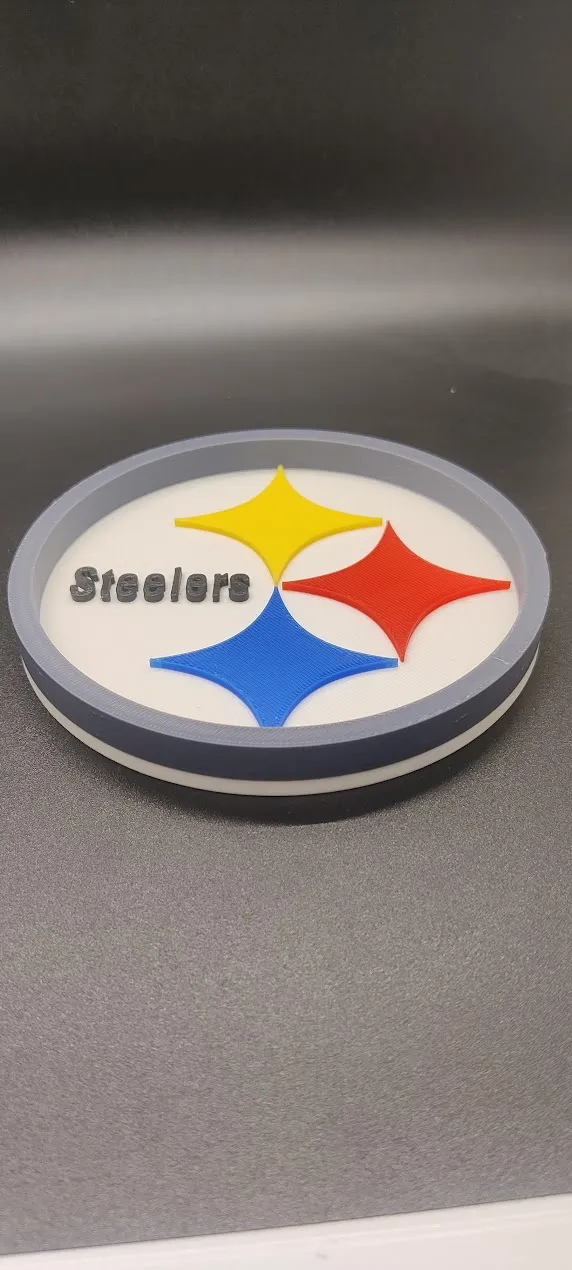 Pittsburgh Steelers Coaster - Free 3D Print Model - MakerWorld