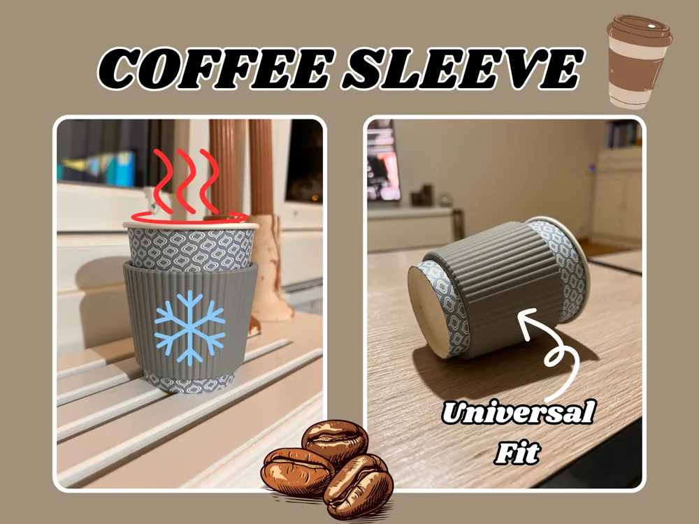 Coffee Sleeve by Emilio - MakerWorld