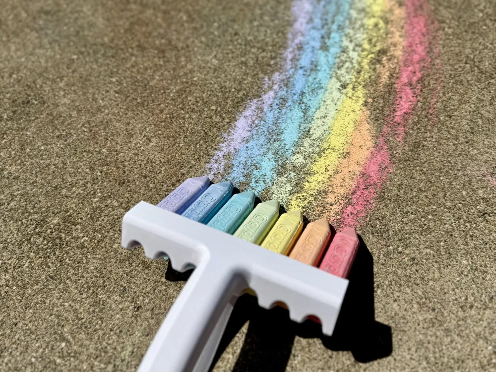 Sidewalk Chalk Rainbow Brush – 4 Different Sizes - Free 3D Print Model ...