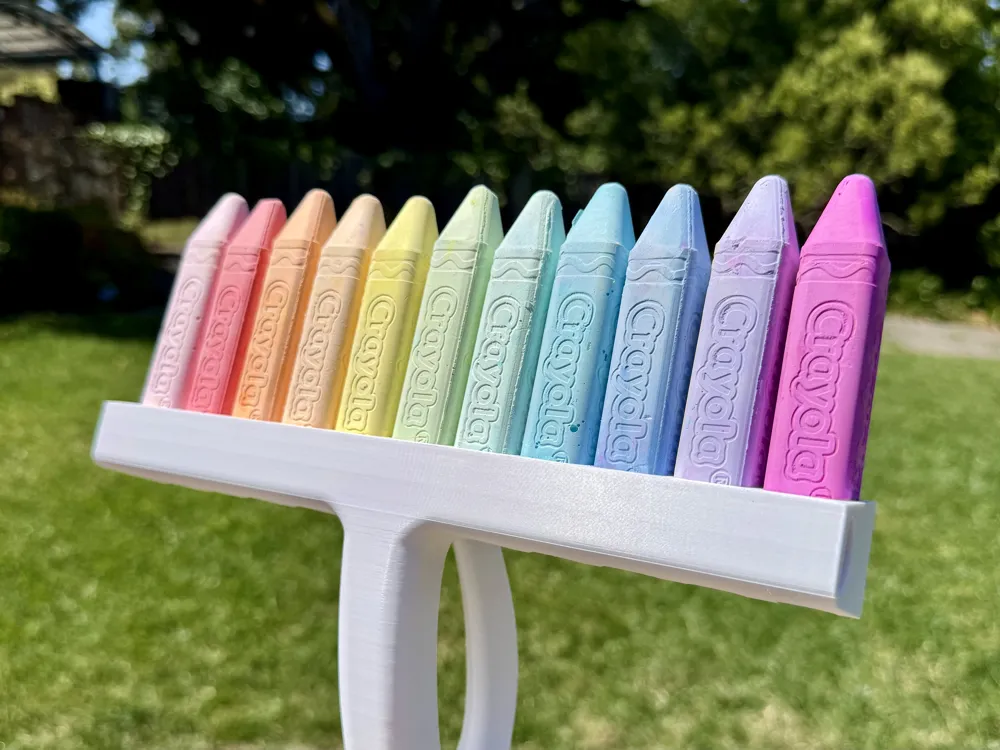 Sidewalk Chalk Rainbow Brush – 4 Different Sizes - Free 3D Print Model ...
