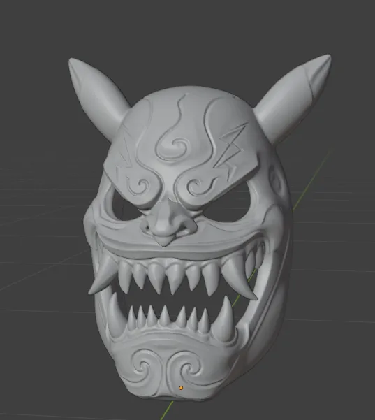 Pikachu Oni Mask - Free 3D Print Model - MakerWorld