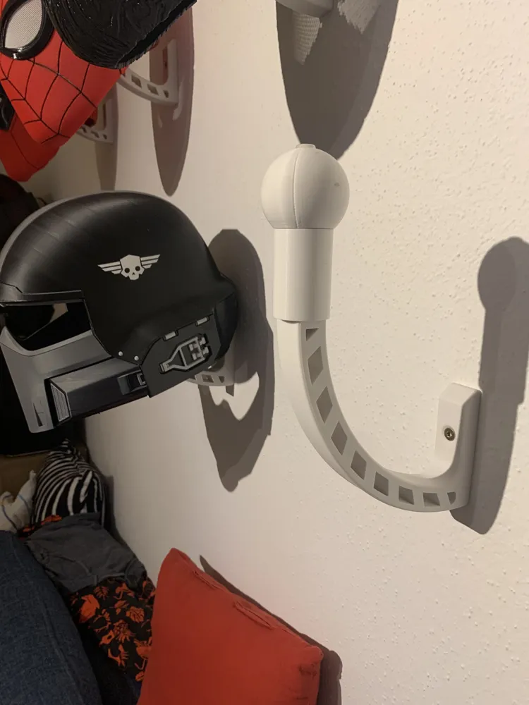 Wall-Mounted Helmet Holder by Lord-Nikon MakerWorld: Download Free 3D ...