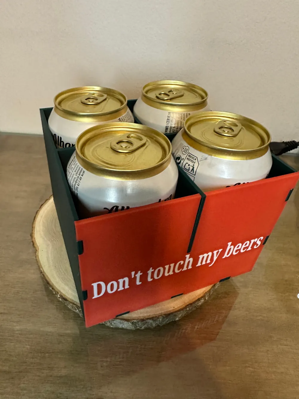 Beer storage box "Don't touch my beers" - Free 3D Print Model - MakerWorld