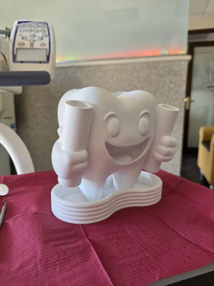 Happy Teeth Toothbrush toothpaste holder by kos MakerWorld: Download ...