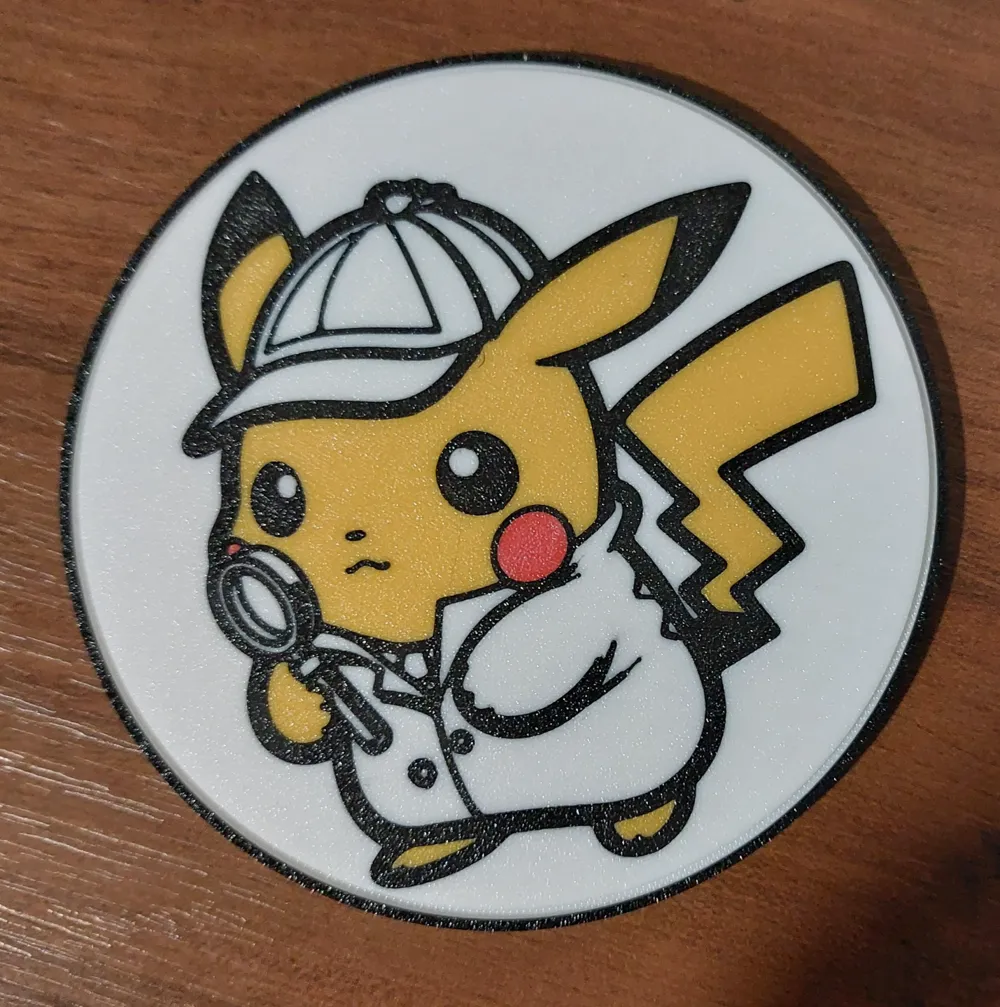Pikachu coaster by CustomCreations - MakerWorld