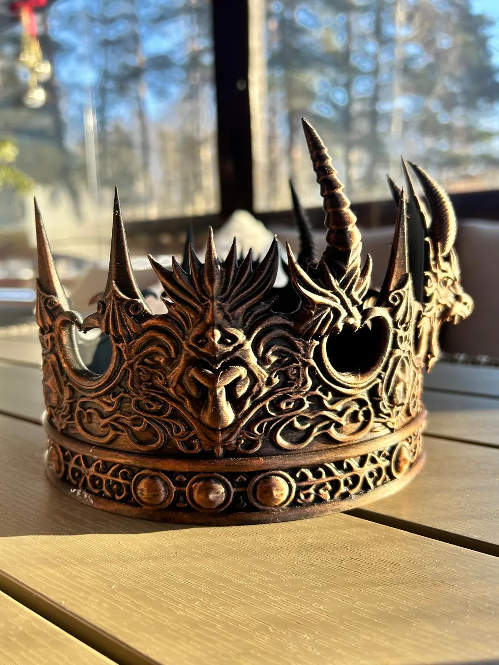 Dragon Sovereign's Royal Crown - Free 3D Print Model - MakerWorld