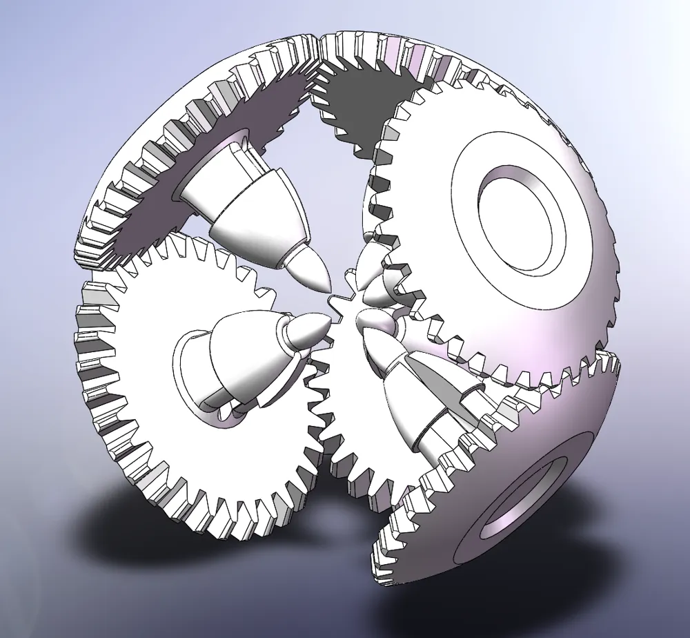 Gear Ball - Free 3D Print Model - MakerWorld
