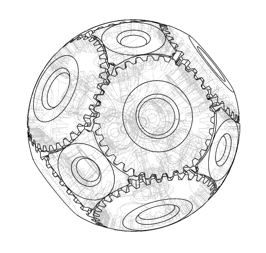 Gear Ball - Free 3D Print Model - MakerWorld