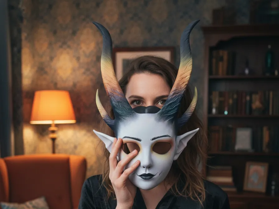 Mystic Demon Faun Mask – High Fantasy Cosplay - Free 3D Print Model ...