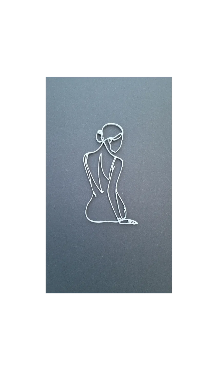 Elegant woman line art | Sexy woman line art by Brad - MakerWorld