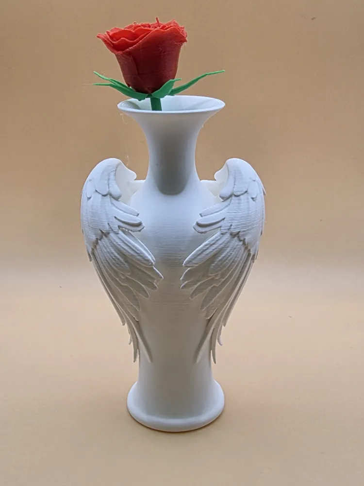 Angelic Winged Vase – Symbolic Fantasy Decor Piece - Free 3D Print ...
