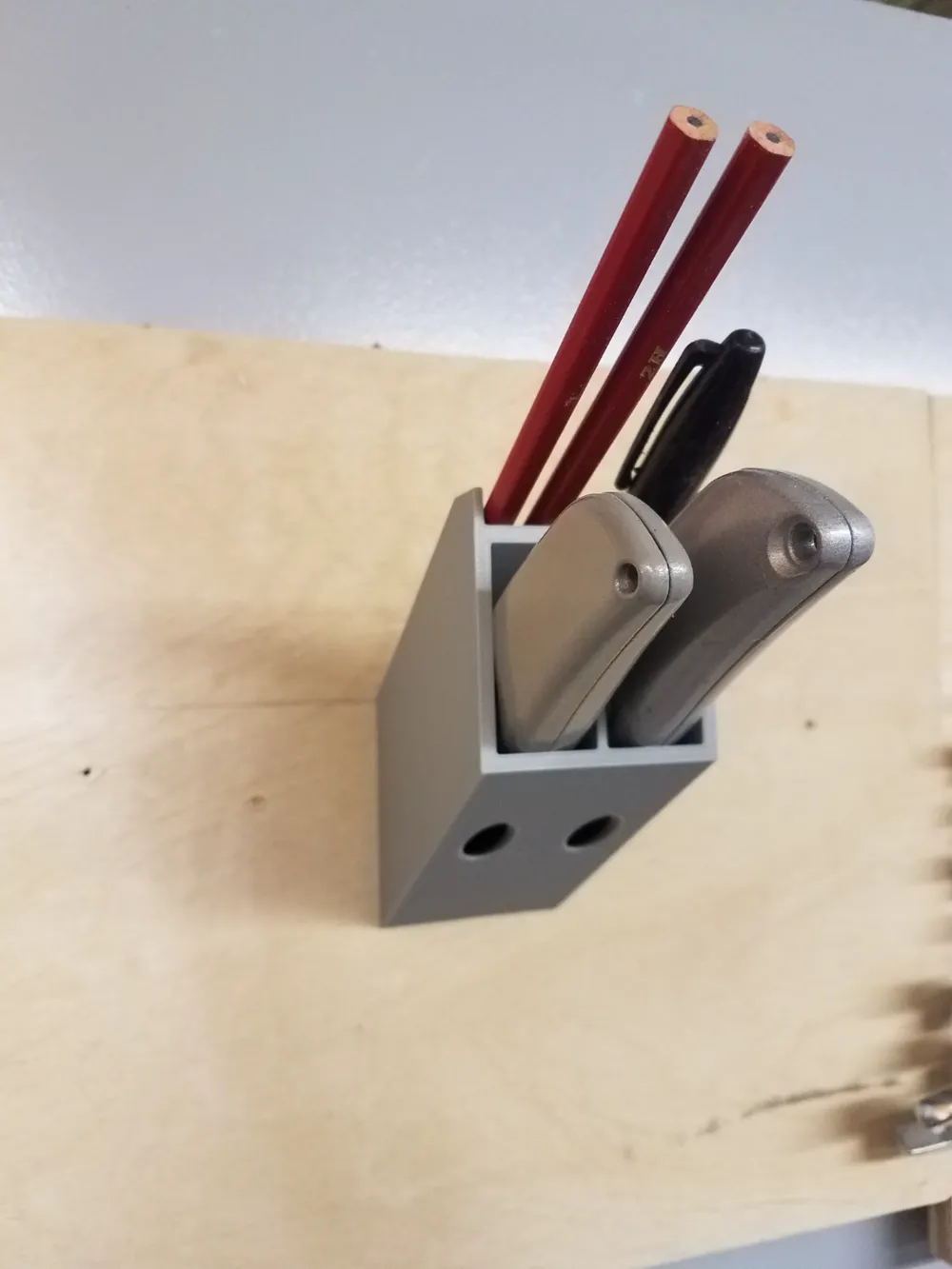 Utility Knife Holder - Wall Mounted - Free 3D Print Model - MakerWorld