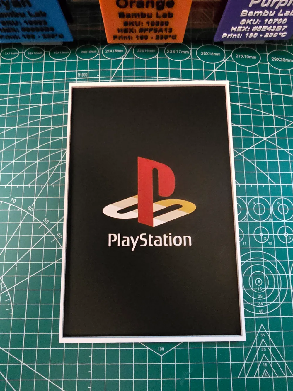 PlayStation Logo Poster – Hueforge Art by Lumpy3D MakerWorld: Download ...