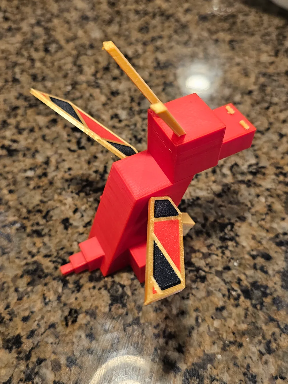Minecraft Style Dragon Miniature by Ellipse - MakerWorld