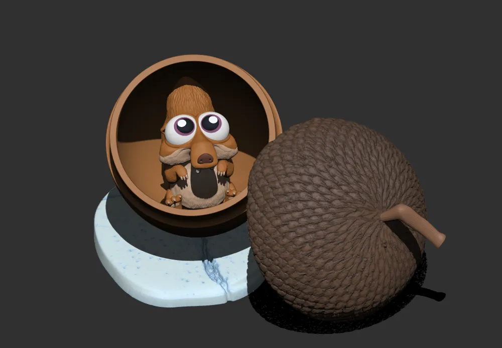 Scrat's acorn box - Free 3D Print Model - MakerWorld