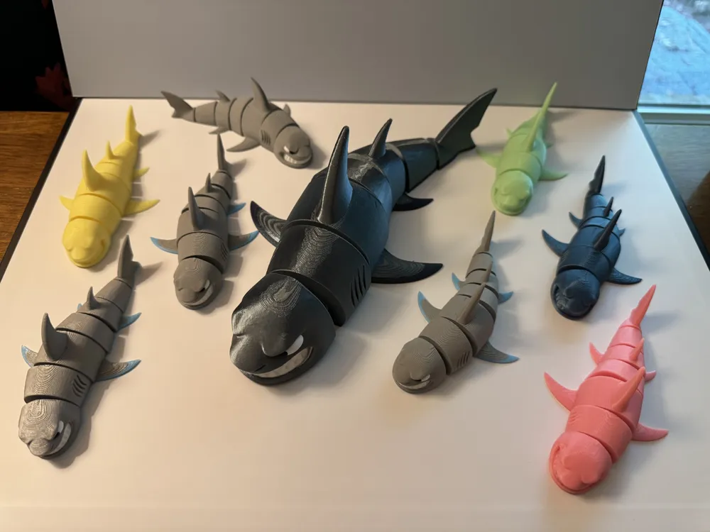 Riptide – Great White Shark Flexi (Articulated) by Foorbits 3D ...