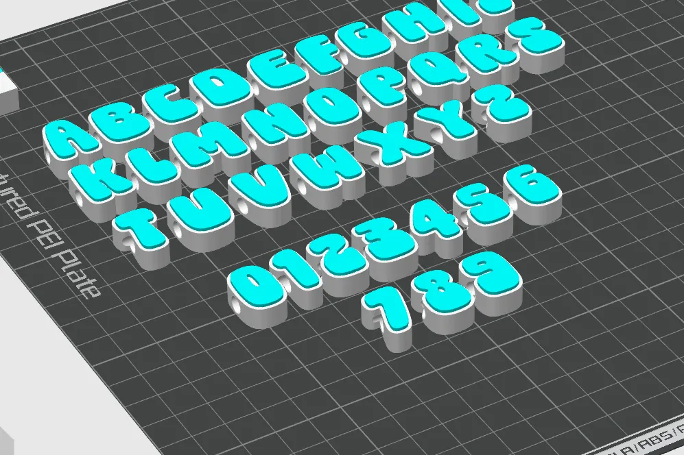 Chunky Letters and Numbers - Free 3D Print Model - MakerWorld
