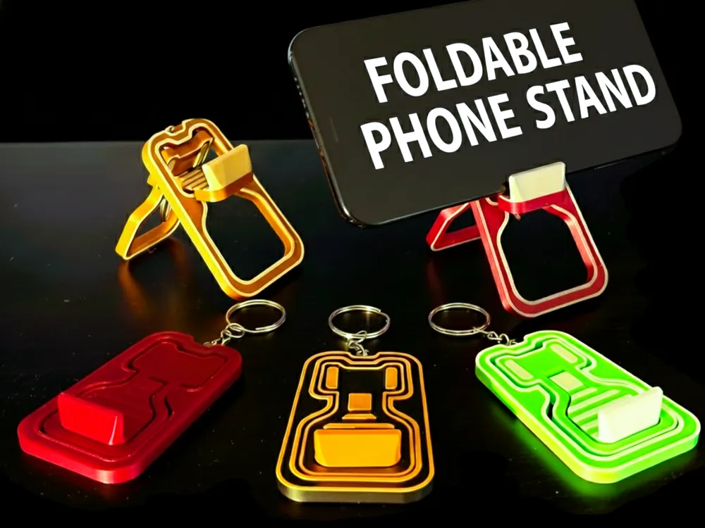 FOLDABLE-phone stand - Free 3D Print Model - MakerWorld