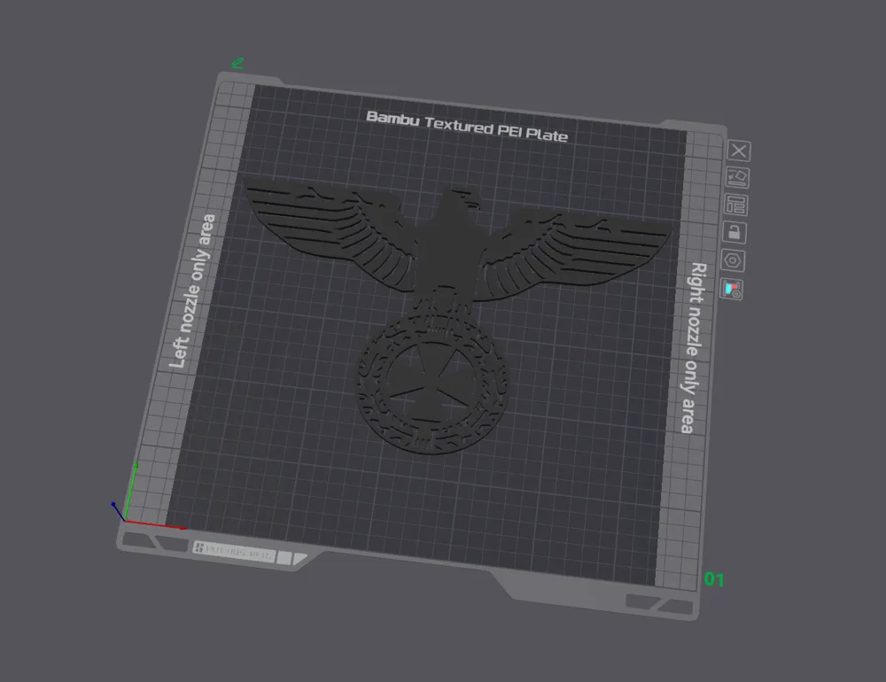 Reichsadler Deutsches Reich mit Eisernem Kreuz von dierk24 MakerWorld: Kostenlose 3D-Modelle ...