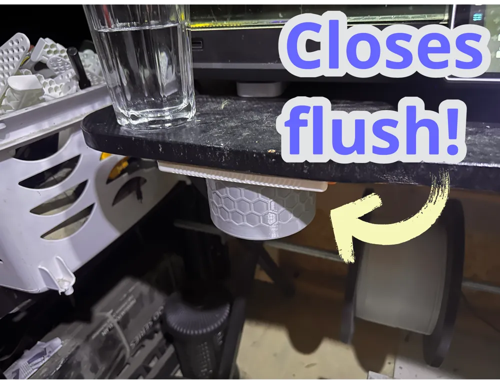 Hidden Drink Holder by Snail - MakerWorld