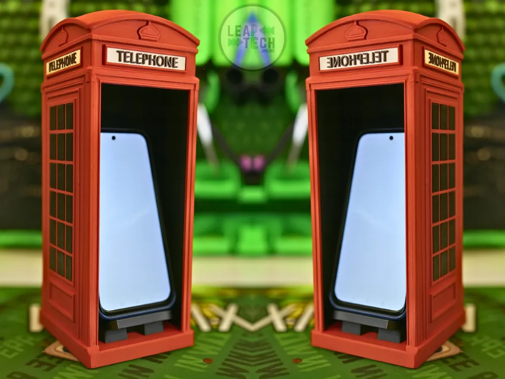 British Red Phone Box - Phone Holder Stand Display - Free 3D Print ...