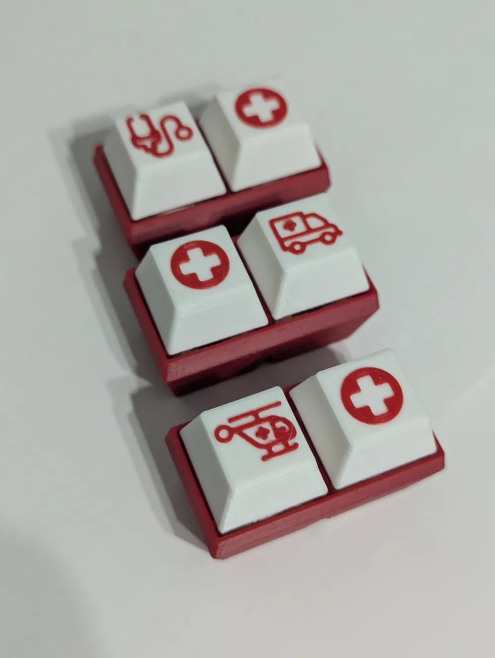 Emergency medical services keycaps by bionicmachinarium - MakerWorld