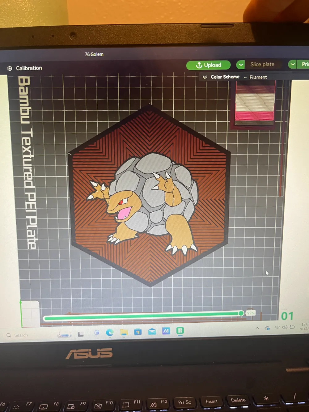 76 Golem Hex Wall Art by Laced Up Prints - MakerWorld