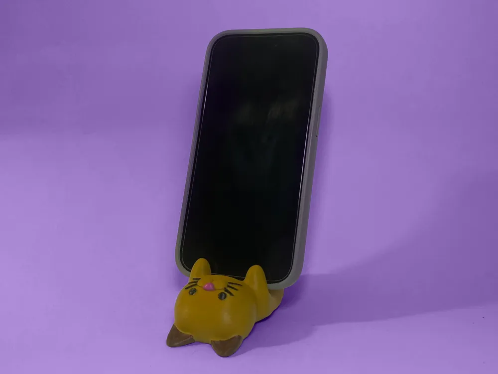 Cute Cat Phone Stand by Jamburgg MakerWorld: Download Free 3D Models